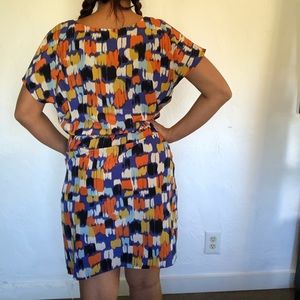 AB Studio | Dresses | Ab Studio Womens Colorful Dress With Pockets ...